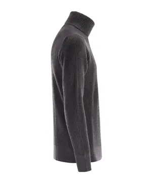Stone Island Ribbed Turtleneck Sweater - Ash Mixed Color