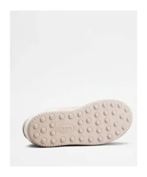 TOD'S Round-toe Lace-up Sneakers In Leather And Suede