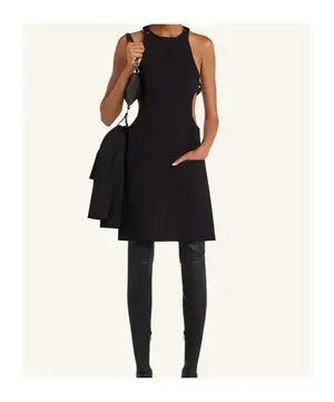 COURREGES Courrèges Tailored A-line Dress With Buckle Detail