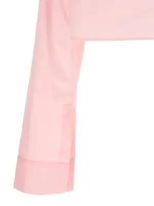 Loewe Cropped Shirt With Classic Lapel - Pink