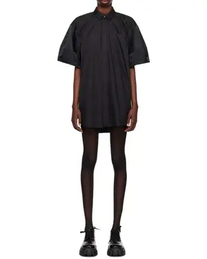 Sacai Poplin Mini Shirt Dress