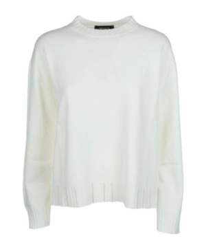 Fabiana Filippi Long Sleeve Crewneck Jumper - White