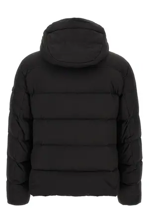 MOORER Quilted Down Jacket With Removable Hood - Black