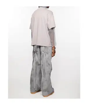 Acne Studios Buckle Detailed Wide-leg Pants