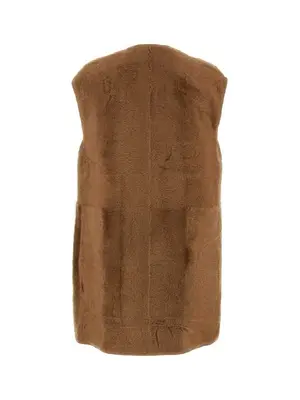 Max Mara Sleeveless Coat - Camel