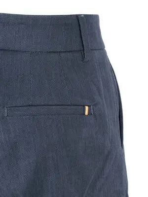 K-WAY Wide-leg Chino Trousers - Blue