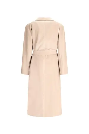 Max Mara Madame Belted Double-breasted Coat - Sand-colored