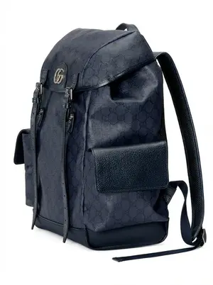 Gucci Ophidia Gg Supreme Canvas Medium Backpack