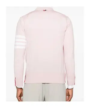 Thom Browne 4-bar V-neck Knitted Cardigan