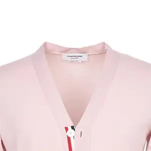 Thom Browne 4-bar V-neck Knitted Cardigan