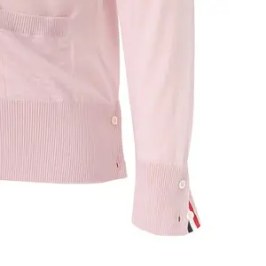 Thom Browne 4-bar V-neck Knitted Cardigan