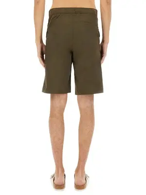 Aspesi Lou Bis Poplin Shorts - Green