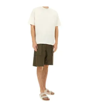 Aspesi Lou Bis Poplin Shorts - Green