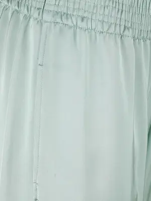 Fabiana Filippi Amelia Satin Wide Leg Trousers - Green