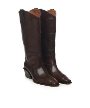 Paris Texas Ebony Square-toe Boots