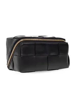 Bottega Veneta Zip-up Wash Bag - Black