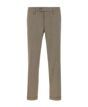 RE-HASH Micro-pattern Tailored Trousers - Gray