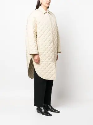 TOTEME Diamond-quilted Cocoon Coat
