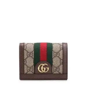 Gucci Ophidia Gg Card Case - Brown