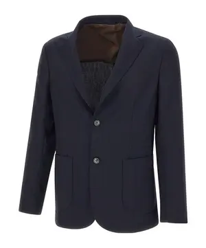 BARBA NAPOLI Easy Slim Fit Blazer - Blue