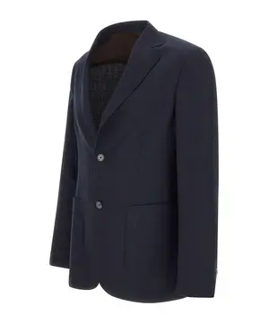 BARBA NAPOLI Easy Slim Fit Blazer - Blue