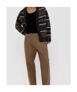 LANEUS Jacquard Cardigan