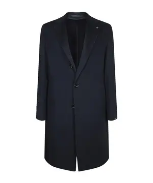 Tagliatore Colorado Single Breasted Coat - Blue