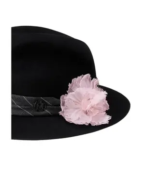 MAISON MICHEL Furfelt Flower Hat