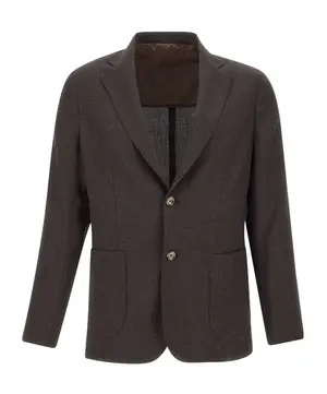BARBA NAPOLI Easy Slim Fit Two-button Blazer - Black