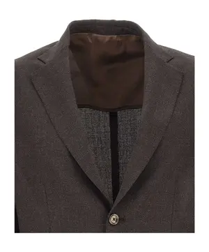 BARBA NAPOLI Easy Slim Fit Two-button Blazer - Black