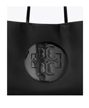 Tory Burch Large Ella Patent Logo-embossed Tote Bag