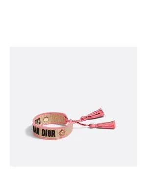 Dior Embroidered Bracelet With Tassels