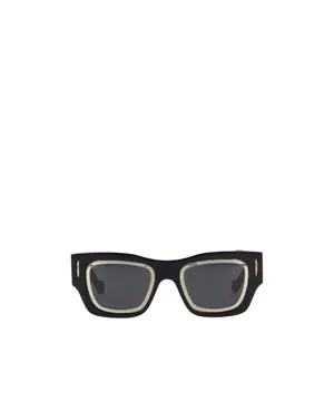 Loewe Rectangular Frame Sunglasses With Logo Detail Black
