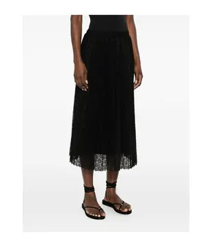Ermanno Scervino Plissé Midi Skirt