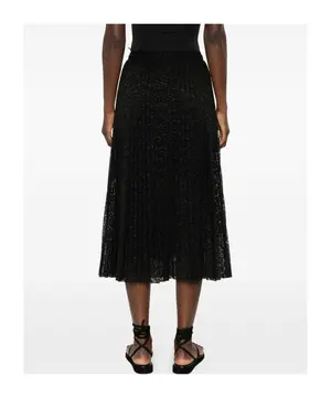 Ermanno Scervino Plissé Midi Skirt