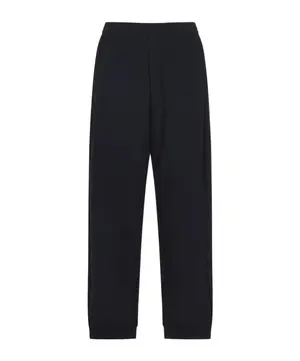 Giorgio Armani Textured Logo Trousers - Black