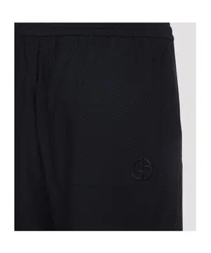 Giorgio Armani Textured Logo Trousers