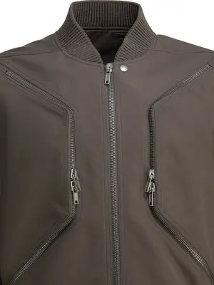 Rick Owens Long-sleeved Casual Jacket With Zip Fastening