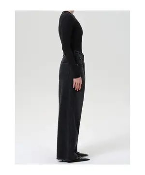 AGOLDE Mid-rise Denim Trousers - Black