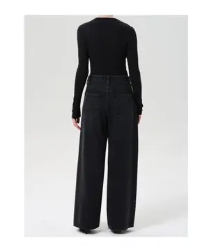 AGOLDE Mid-rise Denim Trousers - Black