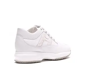 Hogan Embellished Lace-up Sneakers - White