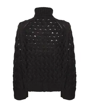 P.a.r.o.s.h High Neck Long Sleeve Sweater - Black