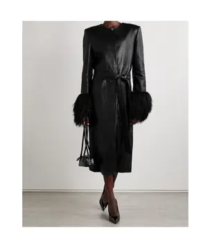 Magda Butrym Long Sleeve Coat
