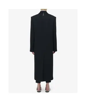 Alexander McQueen Double-breasted Wool Felt Coat With T-bar Chain Detail