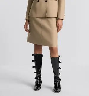 Dior Wool Straight Skirt