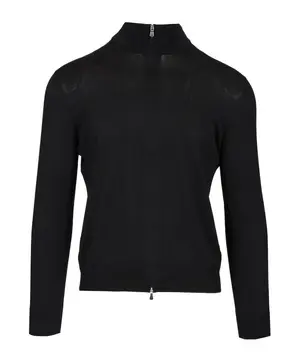 Tagliatore Zippered Knit Cardigan