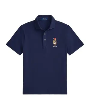 Polo Ralph Lauren Bear Embroidered Polo Shirt - Navy