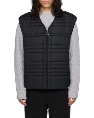 WOOYOUNGMI Quilted Zipper Vest
