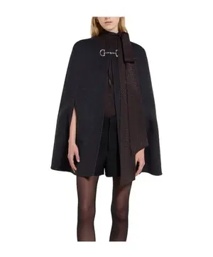 Gucci Horsebit Cape - Dark Gray