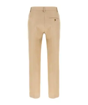 Alberto Biani Pleated Chinos Pants - Beige